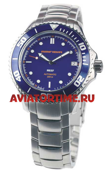 Мужские наручные часы восток амфибия 2416b-080502-reef-blue (голубой ...